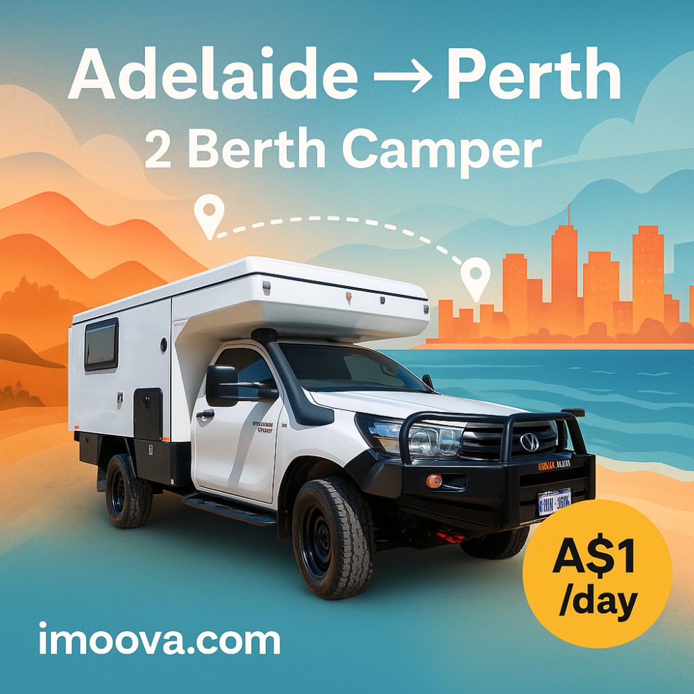 Drive a 2 Berth Camper from Adelaide to Perth | RLC065367 | Imoova